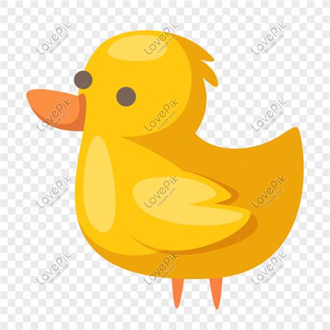 손으로 그린 귀여운 노란 오리 새끼 Png 일러스트 무료 다운로드 Lovepik