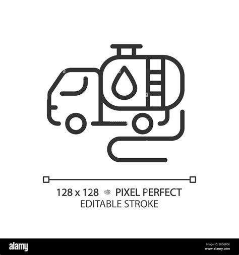 Tank Truck Linear Icon Stock Vector Image And Art Alamy