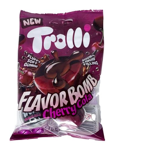 Trolli Cherry Cola Flavour Bombs 75g 4 Balls Candy Room