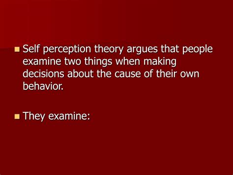Ppt Self Perception Theory Bem Powerpoint Presentation Free Download