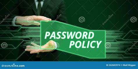 Handwriting Text Password Policy Word For First Line Of Protection