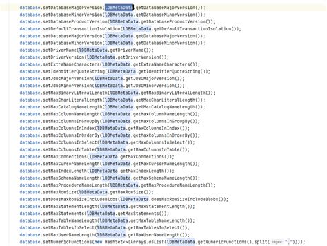 Refactoring Databasemetadata Databasemetadata Is Passed In Almost