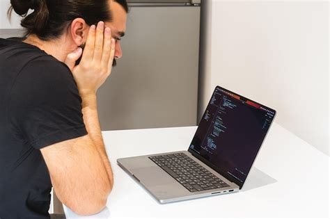 Premium Photo Professional Software Engineer It Specialist Programmer Working At Home And