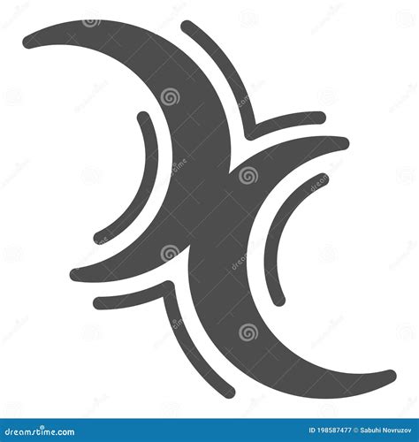 Bisexual Pride Symbol Solid Icon Lgbt Concept Bisexuality Sign On