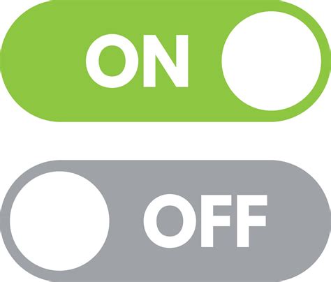 On Off Icon Vector Isolated On White Background Switch Button Sign