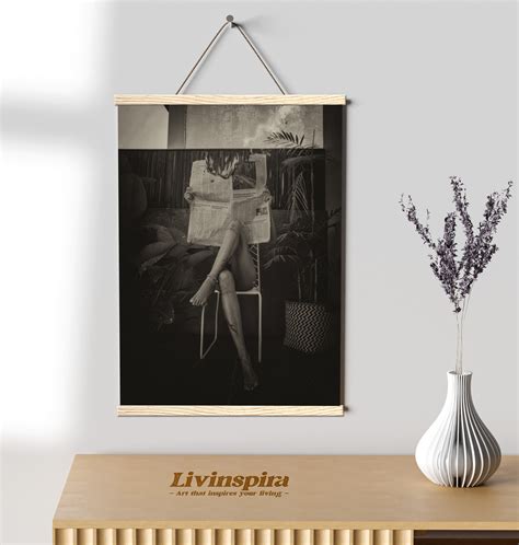 Nude Woman With Burning News Black And White Art Feminist Expression