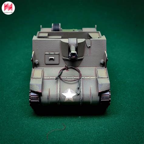 3d Printable M7 Sexton Ii Self Propelled Artillery Tank Canada Ww2 D