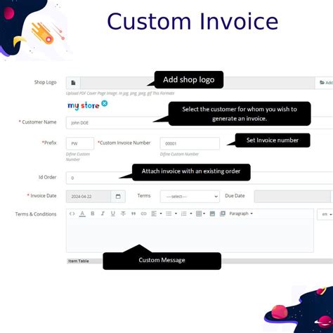 PrestaShop Custom Invoice Generate Invoices Without Order
