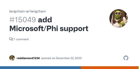 Add Microsoftphi Support · Issue 15049 · Langchain Ailangchain · Github