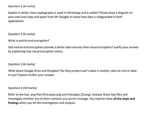 Solved Explain In Detail How Cryptography Is Used In