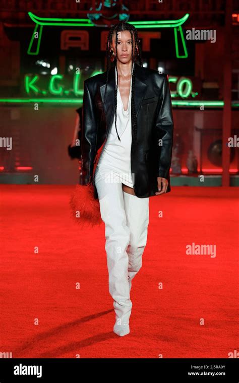 Los Angeles Usa 19th Apr 2022 A Model Walks On The Runway At The