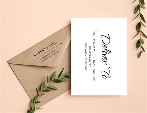 Free Envelope Address Templates Edit Online Wordlayouts