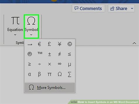 How To Insert Symbols In An MS Word Document 15 Steps
