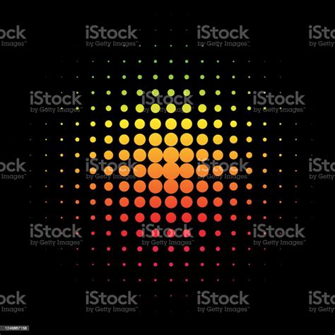 하프톤의 컬러풀한 레인보우 서클 하프톤 도트 패턴 벡터 일러스트레이션 0명에 대한 스톡 벡터 아트 및 기타 이미지 0명 그레이 스케일 기하 도형 Istock