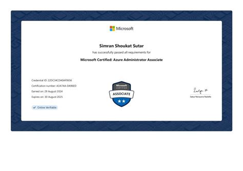 Im Happy To Share That I Have Earned My Microsoft Certified Azure