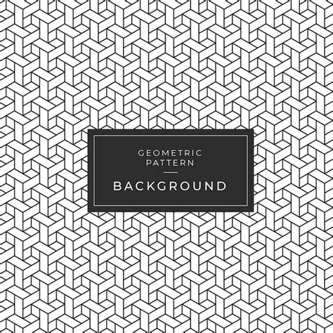 Premium Vector Abstract Geometric Monochrome Pattern Background