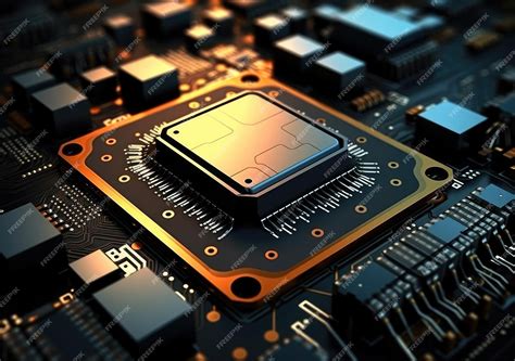 Premium Ai Image Advanced Technology Concept Visualization Circuit Board Cpu Processor