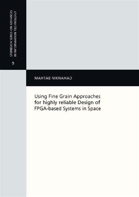 Download Free Using Fine Grain Approaches For Highly Reliable Design Of