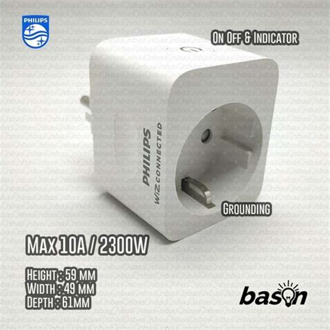 Promo Philips Smart Wifi Plug Aksesoris Wiz Connected Smart Socket Diskon Di Seller Aina
