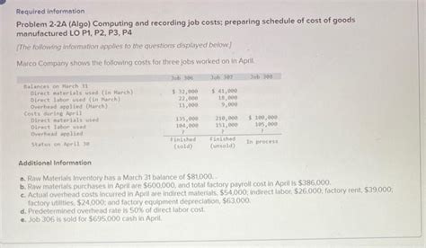 Solved Required Information Problem 2 2a Algo Computing