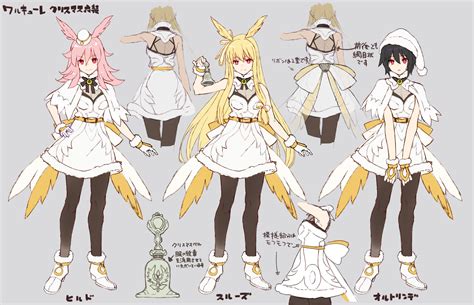 Valkyrie Ortlinde Thrud And Hildr Fate And More Drawn By Shirabi Danbooru