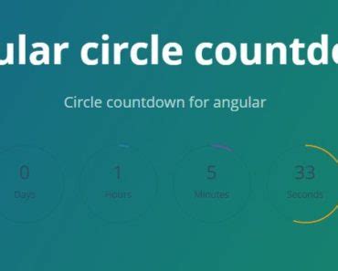 Angular Timestamp Countdown Directive Angular Script