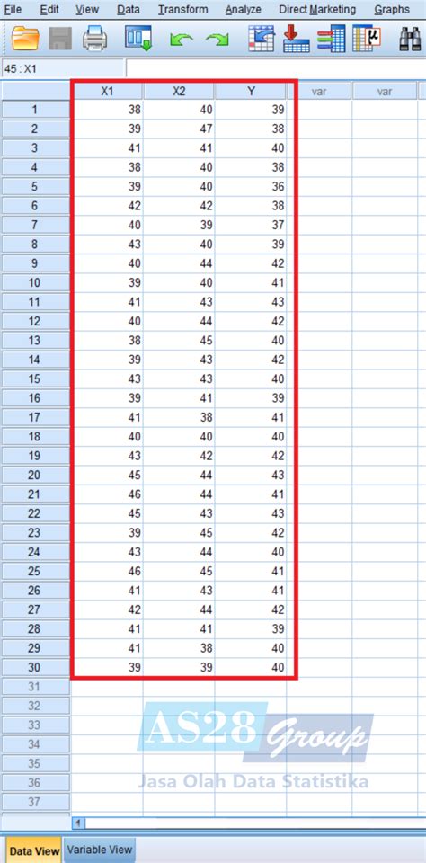 Uji Multikolinearitas Pairwise Correlation As28 Group