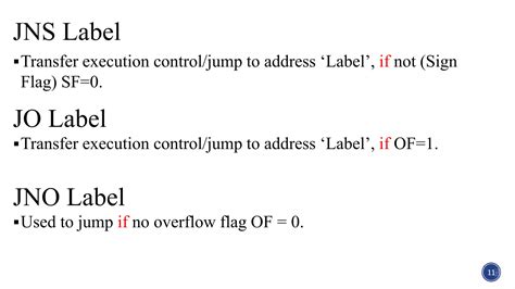Branching Instructions In 8086 Microprocessor Pptx