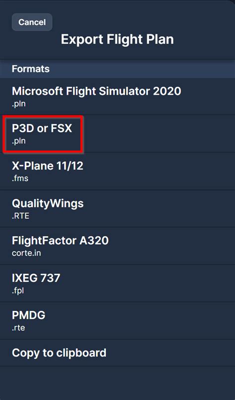 Export Flt Plns From New Version Of Charts Not Displaying General Navigraph