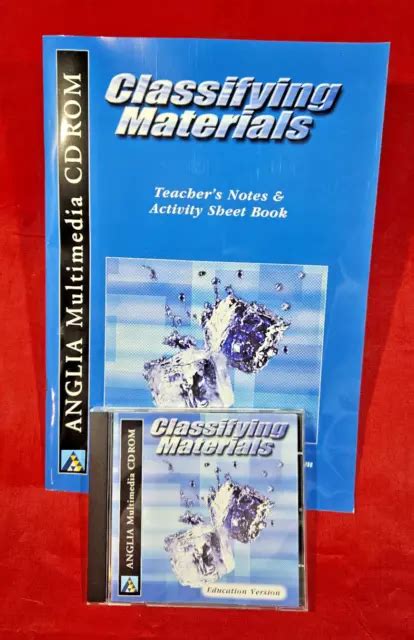New Classifying Materials Disc And Guide For Windows And Macintosh 2000 £1999 Picclick Uk
