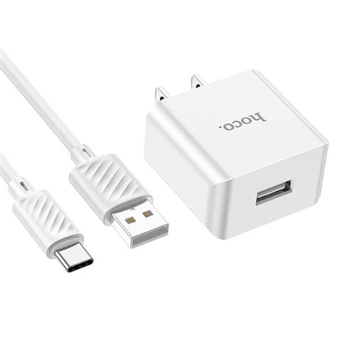 Hoco C A W Wall Charger With Type C Cable Hoco Bangladesh