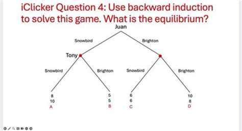 solved iclicker question 4 use backward induction to solve