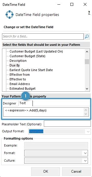 Datetime Field Dynamics 365