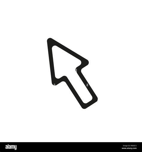 Line Cursor Icon Vector Illustration Stock Vector Image And Art Alamy
