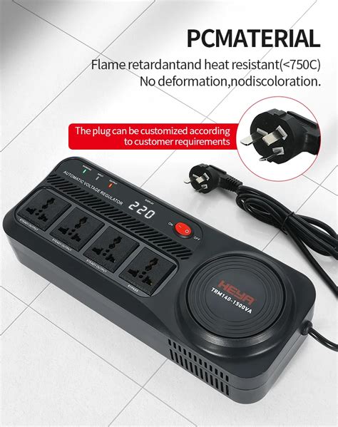 VA Single Phase Socket AC AVR Automatic Voltage Regulators Stabilizers V For Home Use