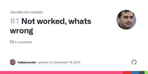 Not Worked Whats Wrong · Issue 1 · Cfanaticocr Receipt · Github