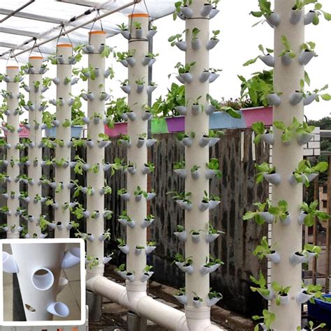 Homemade Hydroponics System Pvc Pipe Hydroponic Tower Diy Home Garden