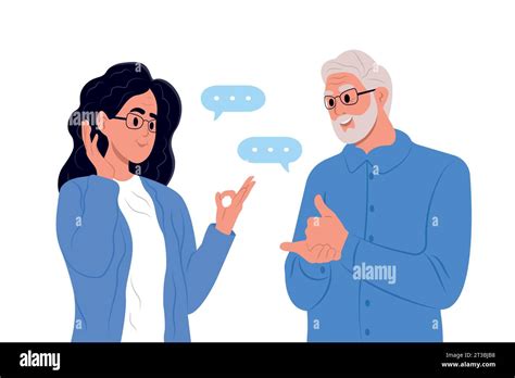 International Day Of Sign Languages A Pair Of Elderly Deaf And Mute