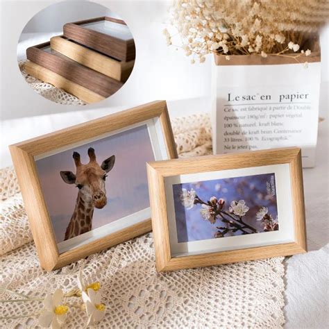 Diy 빈 나무 사진 홀더 어린이 Diy 점토 프레임 홈 나무 공예 파티 어린이 선물 데스크탑 장식 그림 프레임 Aliexpress