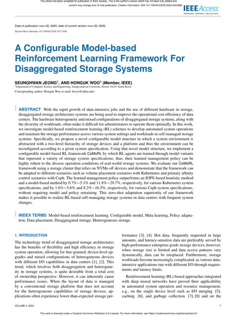 Pdf A Configurable Model Based Reinforcement Learning Framework For