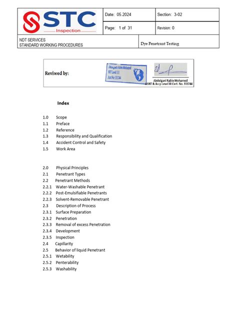 3 02 Dye Penetrant Testing Pdf Nondestructive Testing Industrial