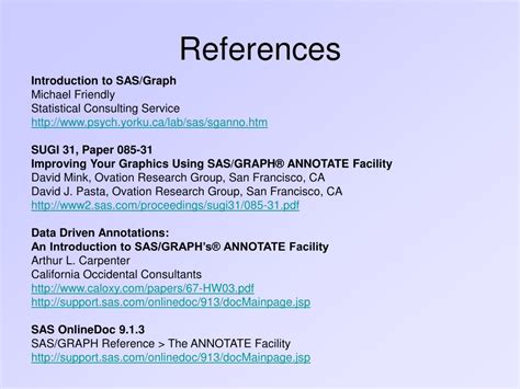 Ppt Controlling Sas Graphics Using Annotate Datasets Powerpoint