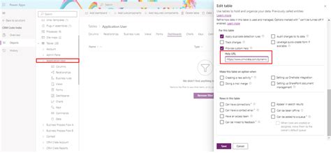 how to set up different custom help urls for entities in dynamics 365