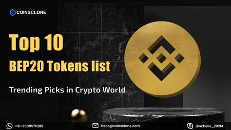 Top 10 Bep20 Token List Trending Picks For 2024