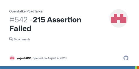 215 Assertion Failed · Issue 542 · Opentalkersadtalker · Github