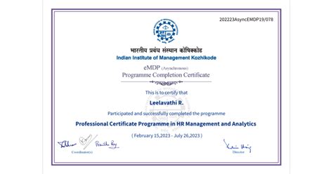 Leelavathi Ranoji Rao On Linkedin Iimkasyncemdphrma Batch 11
