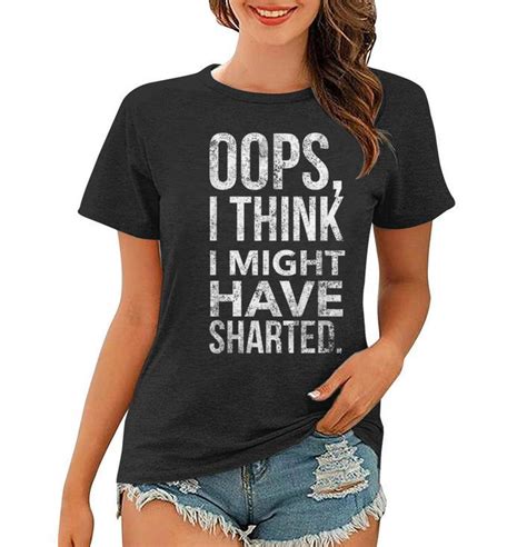 Oops I Mightve Sharted Funny Senior Citizen Gag Women T Shirt Thetio