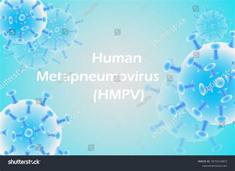 Human Metapneumovirus Hmpv Concept Awareness Suitable Stock Vector