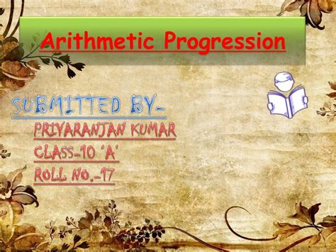 Ppt Arithmetic Progression Powerpoint Presentation Free Download