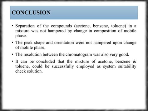 System Suitability Parameters Assessment By Hplc Pptx